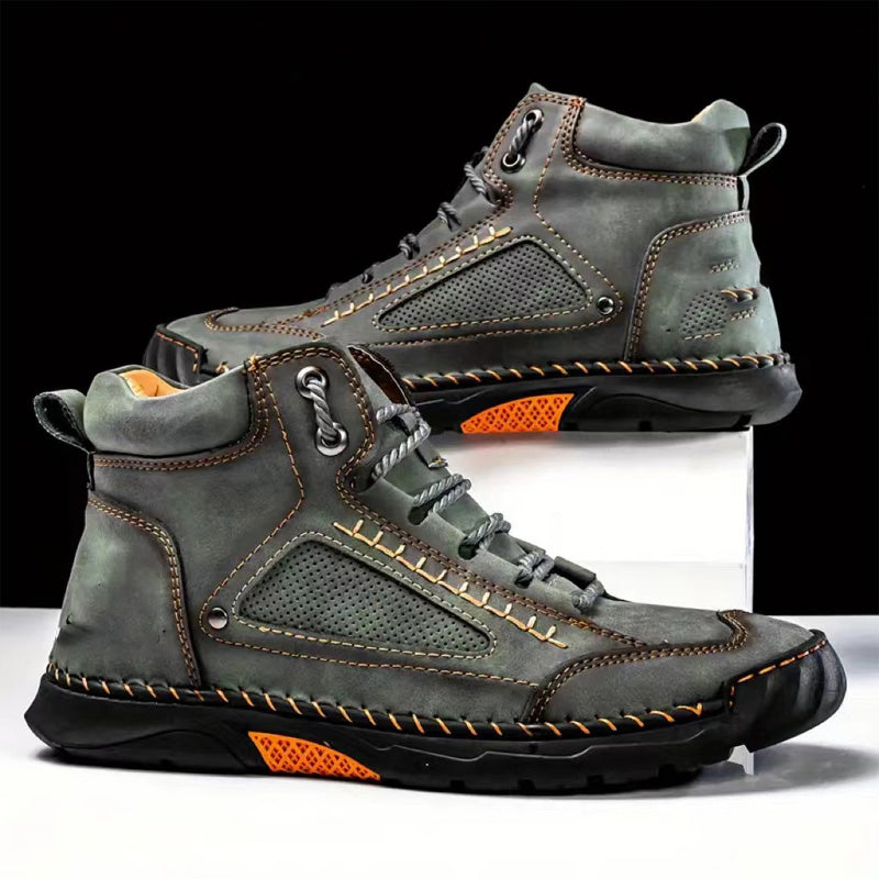 💥Chot Vente💥sylish cousue à la main Flat Sole Boots Men's 💥ultimate Co ...